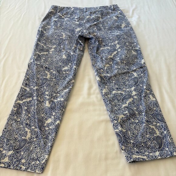 Talbots | Pants & Jumpsuits | Talbots Relaxed Chino Paisley Pants Size ...